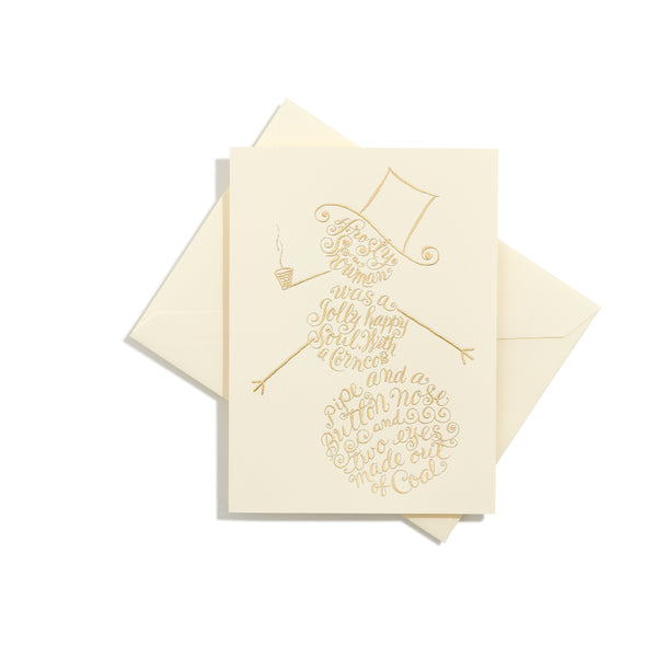 Frosty the Snowman Folder Card | Set of 8 – Bernard Maisner